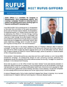 Rufus Gifford Biography - Rufus for Congress